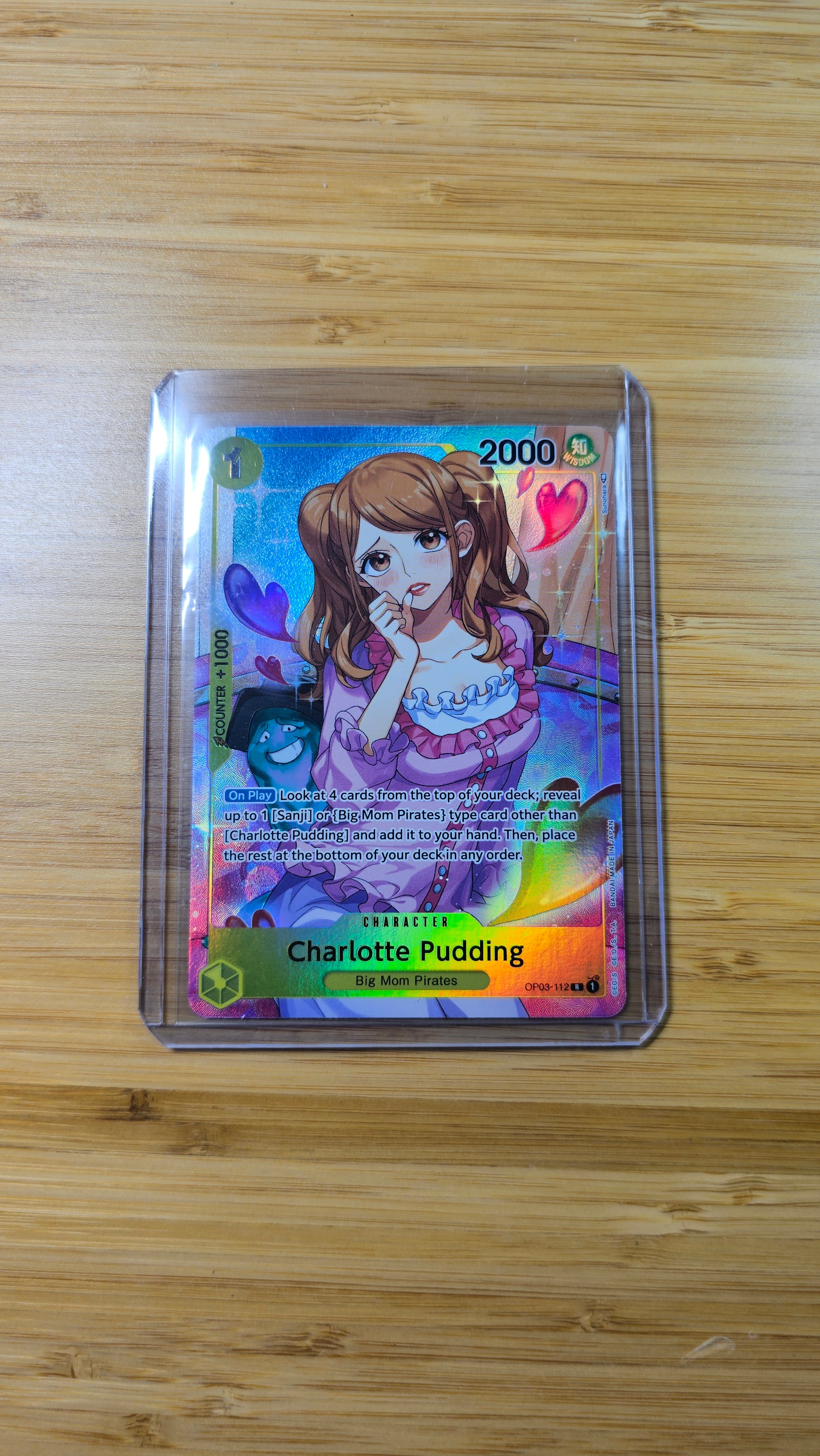 Charlotte Pudding OP03-112 R Alt Art One Piece TCG (Pillars of Strengt ...